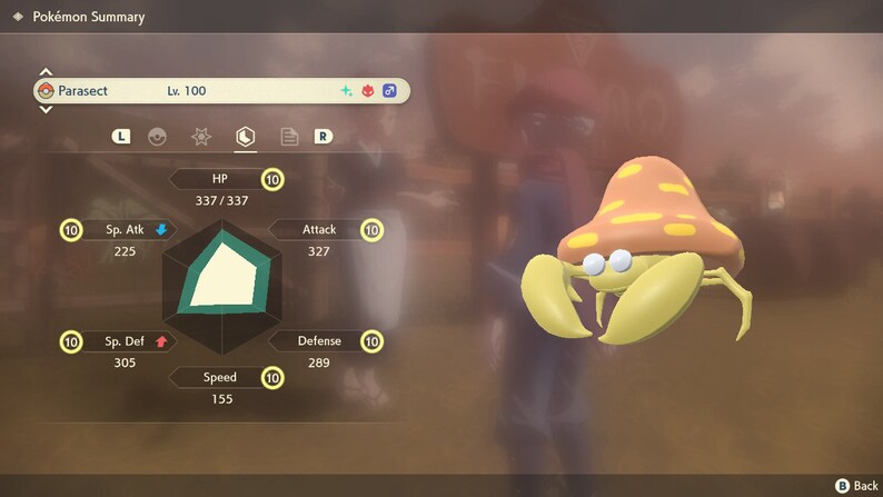 Shiny/non-shiny Paras/parasect Alpha 6IV/EV - Legends Arceus (100% ...
