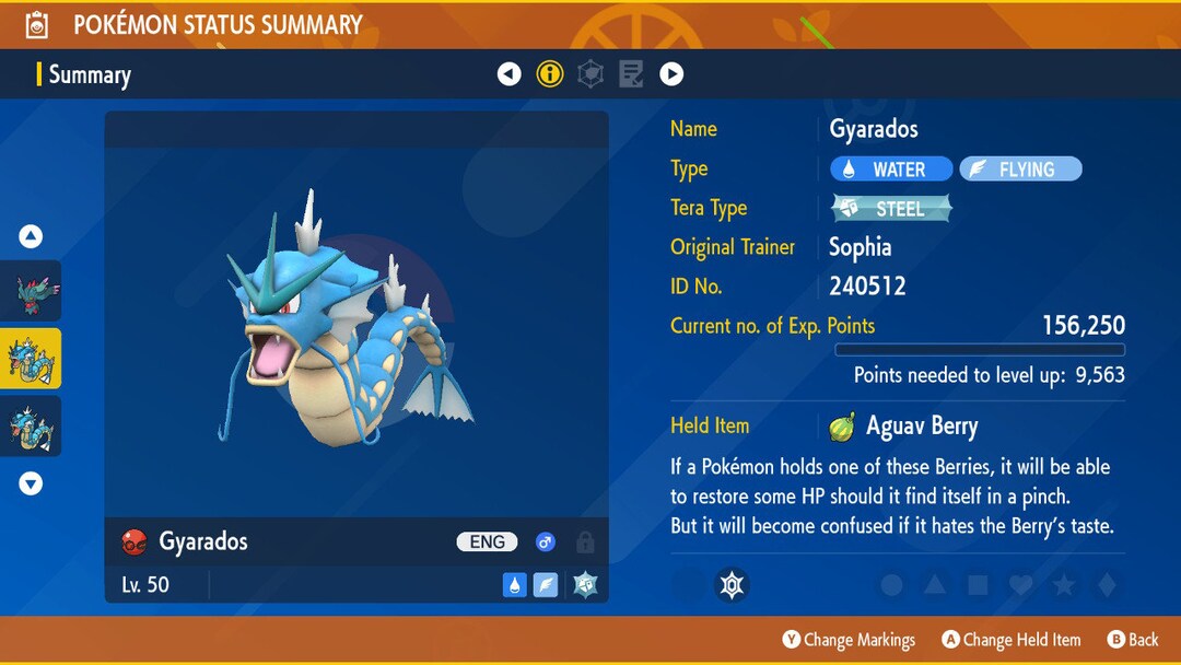 Melvin Keh's Gyarados EVENT 6IV - Pokémon Scarlet/violet Sw/sh HOME ...