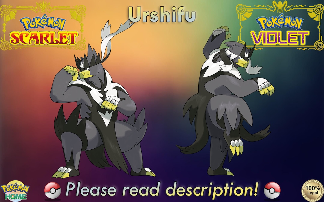 Non-shiny Urshifu Single/rapid Strike 6IV Pokémon - Etsy