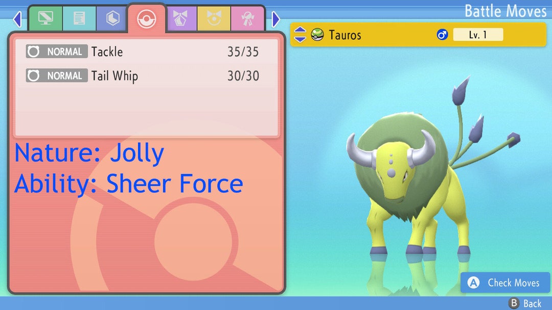 Shiny/Non-shiny Tauros 6IV - Brilliant Diamond/Shining Pearl (100% ...