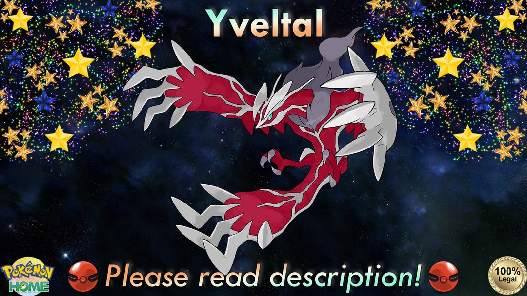 Pokemon Shiny Yveltal Card
