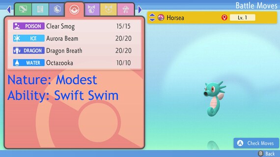 Shiny Horsea Pokemon X