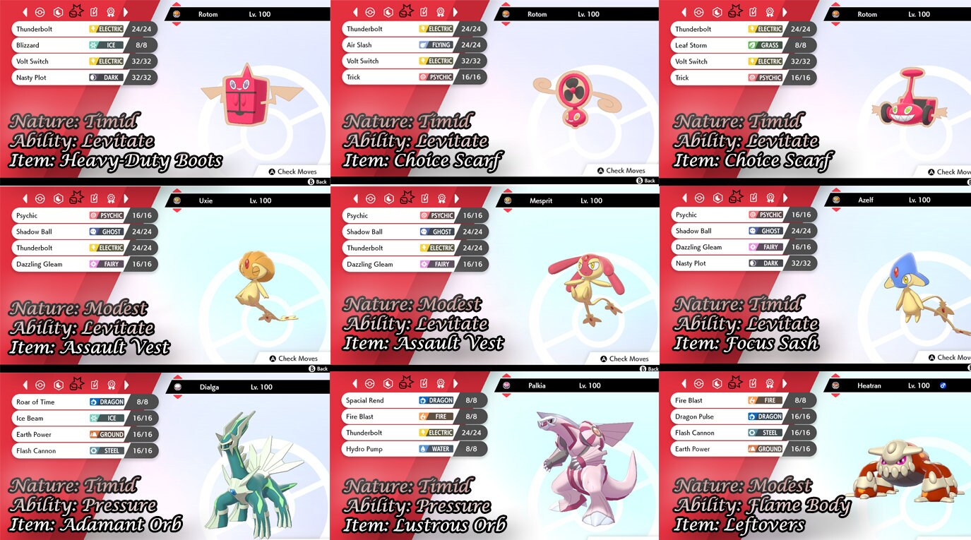 Shiny Gen 4 Competitive Battle Ready Pokemon Sword/shield - Etsy UK