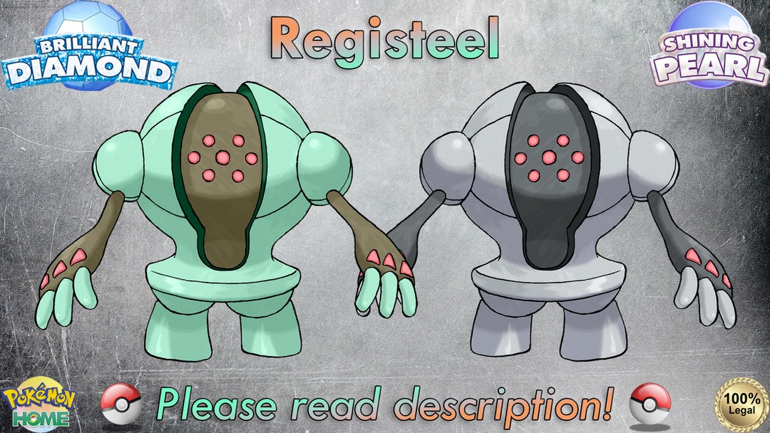 Shiny/non-shiny Registeel 6IV Brilliant Diamond/shining - Etsy