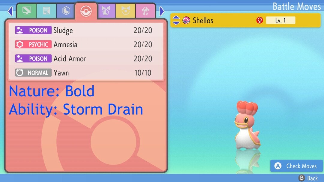 Shiny/Non-shiny Shellos/Gastrodon 6IV - Brilliant Diamond/Shining Pearl ...