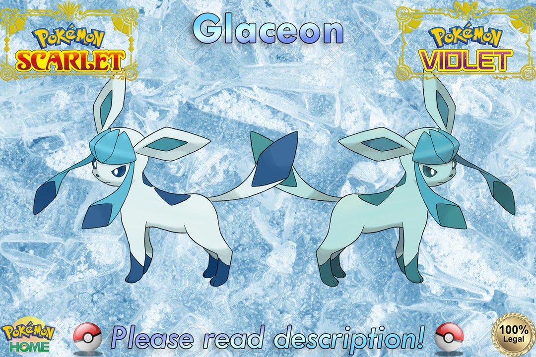 Shiny/non-shiny Glaceon 6IV Pokémon Scarlet/violet 100% - Etsy