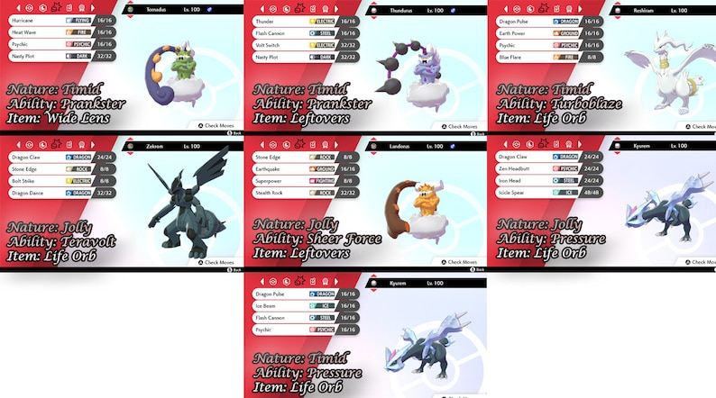 Shiny Gen 5 Competitive Battle Ready Pokemon Sword/shield - Etsy