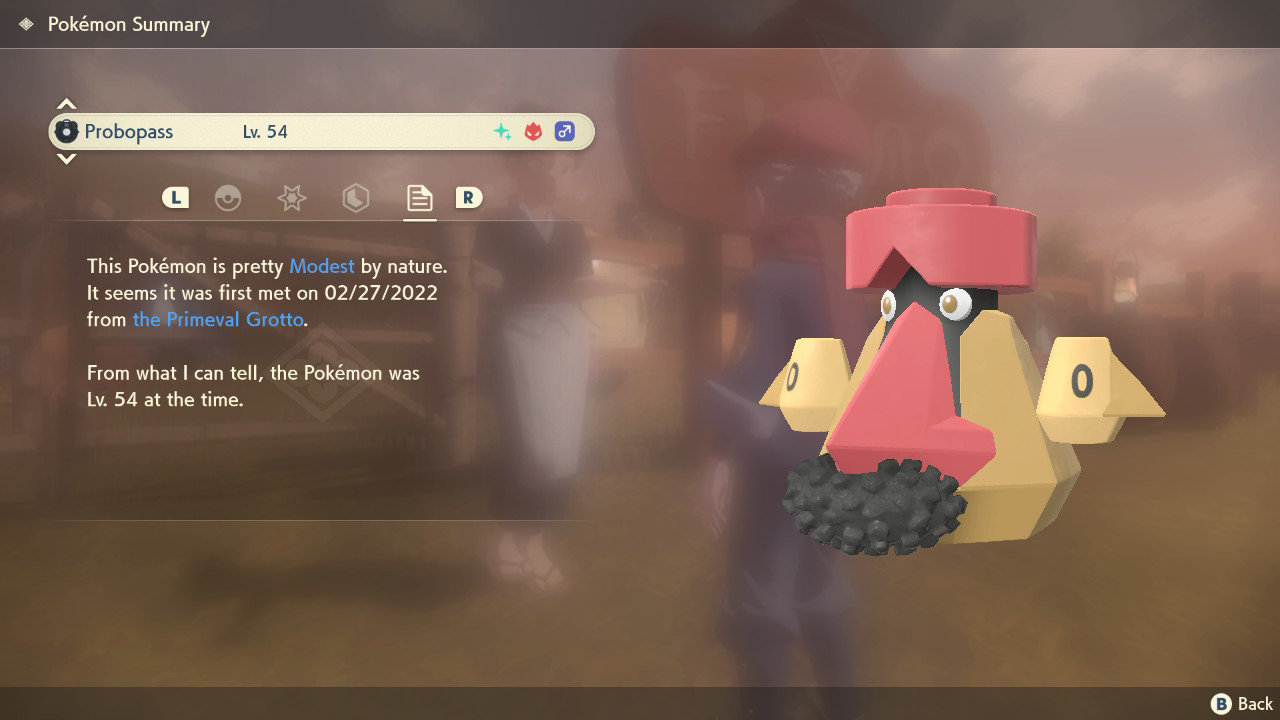 Shiny/non-shiny Nosepass/probopass Alpha 6IV/EV - Legends Arceus (100% ...