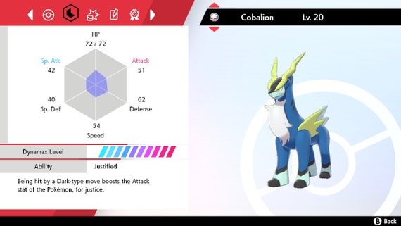 Pokemon Cobalion Shiny