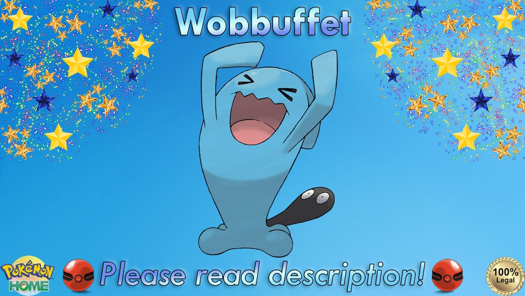 Wobbuffet EVENT 6IV Pokémon X/Y OR/AS S/M Us/um Sw/sh Bd/sp - Etsy