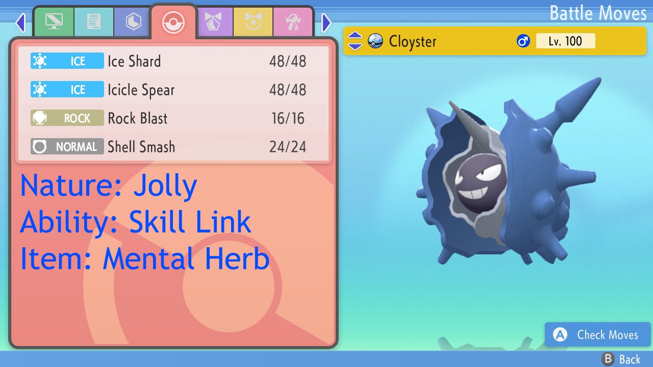 Shell Smash Cloyster