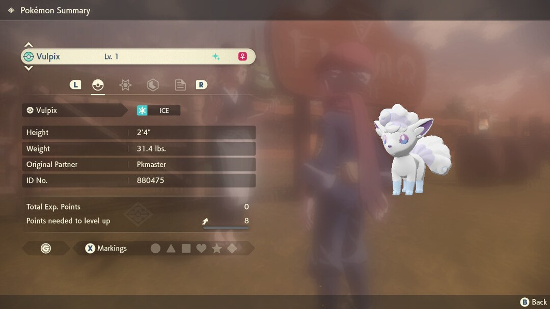 Shiny/non-shiny Alolan Vulpix/ninetales 6IV/EV - Legends Arceus (100% ...