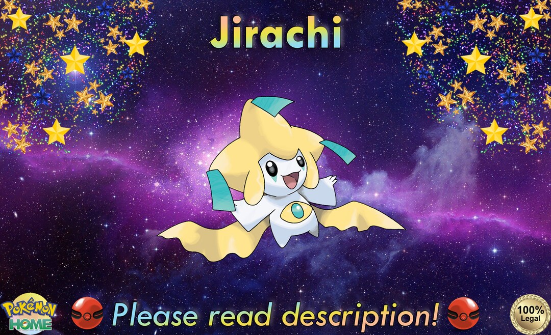 Jirachi EVENT 6IV Pokémon Sun/moon Us/um Sw/sh BD/SP Home - Etsy