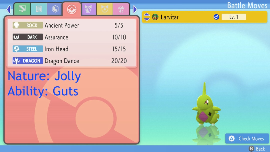 Shiny/non-shiny Larvitar/tyranitar 6IV - Brilliant Diamond/shining ...