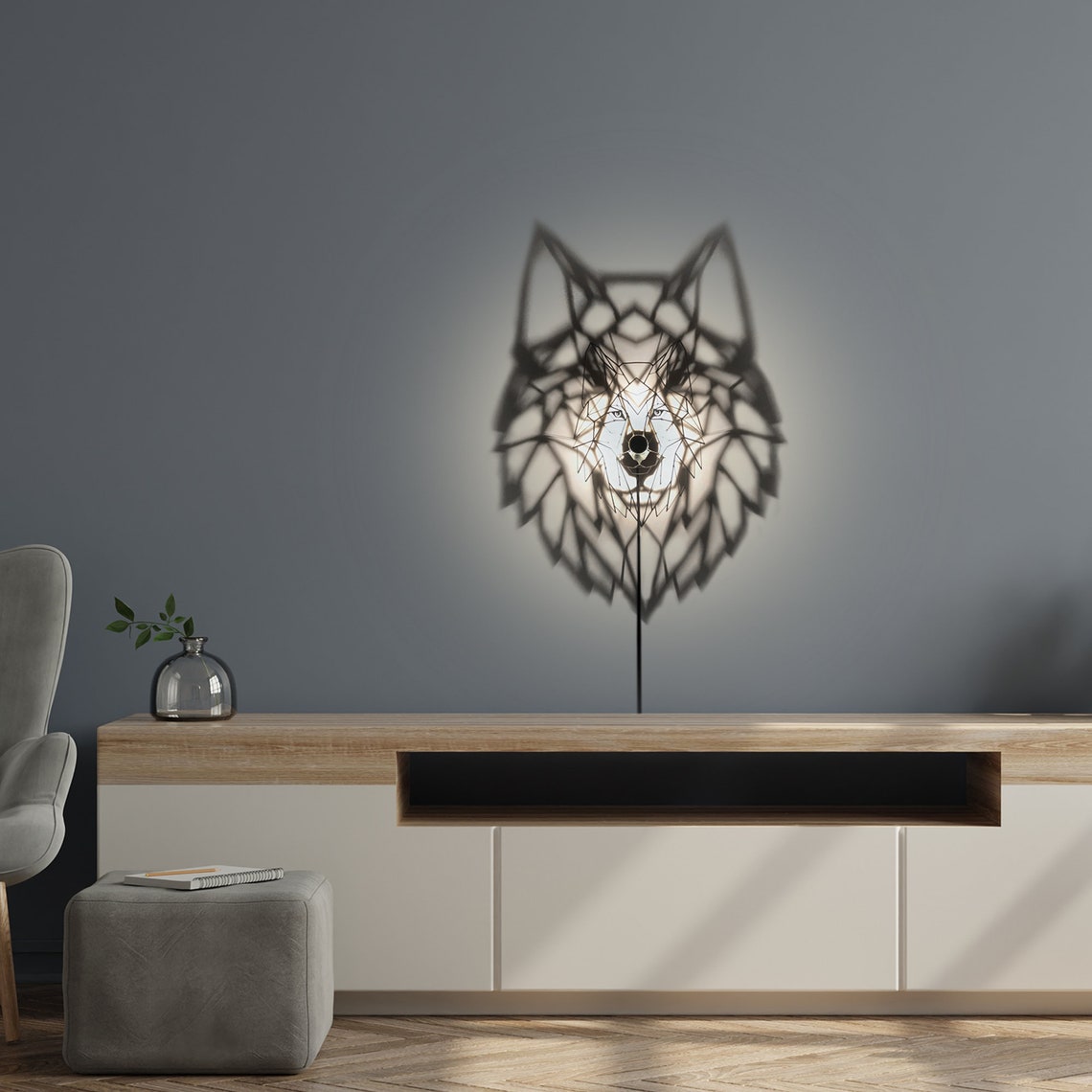 Wolf Shaded Sconce, Wolf Shade, Gorgeous Design, Extraordinary Ambiance ...