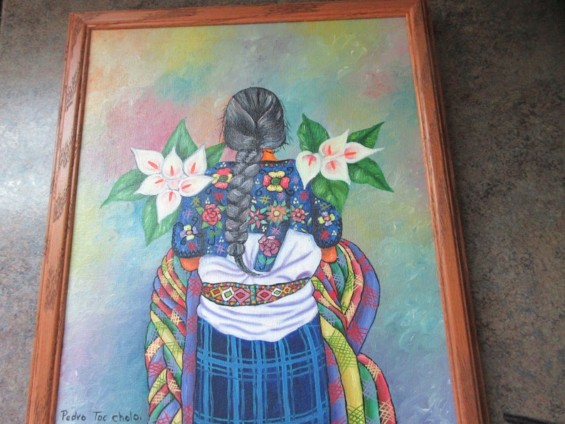Indigenous Guatemalan Original Painting Artist Pedro Toc Cholo - Etsy
