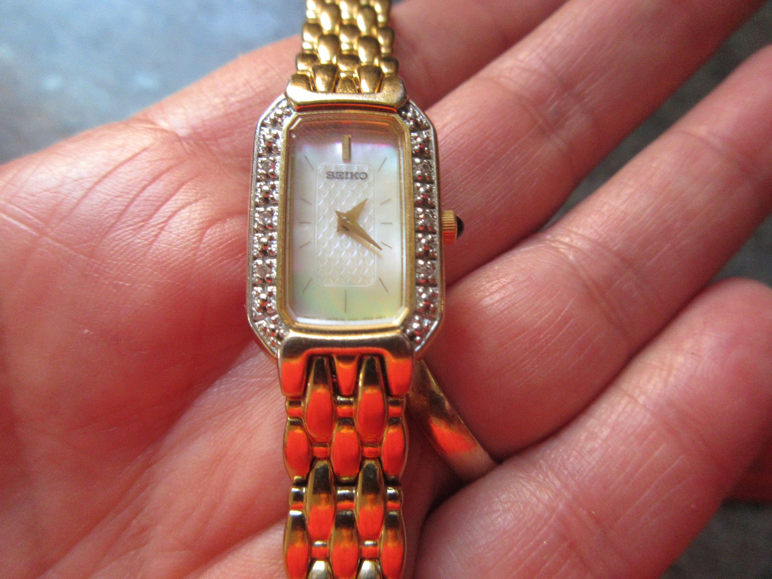 RARE Vintage Seiko 18k Gold Plated/diamond Watch Y150-5N09 - Etsy