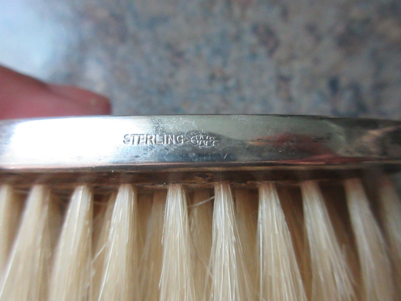 Vintage Sterling Silver Webster Brush - Etsy