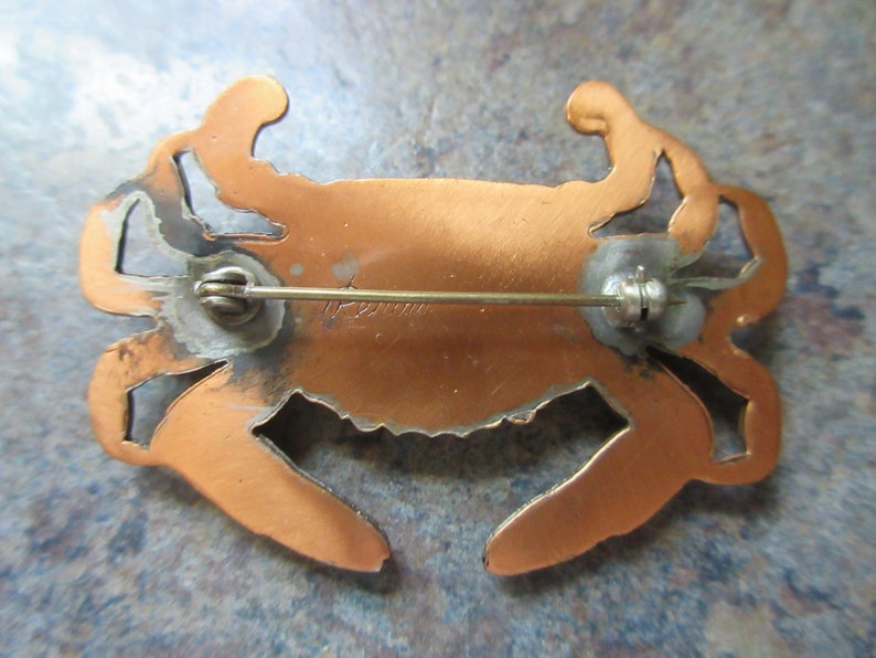 Vintage Rare Renoir Copper Crab Brooch - Etsy