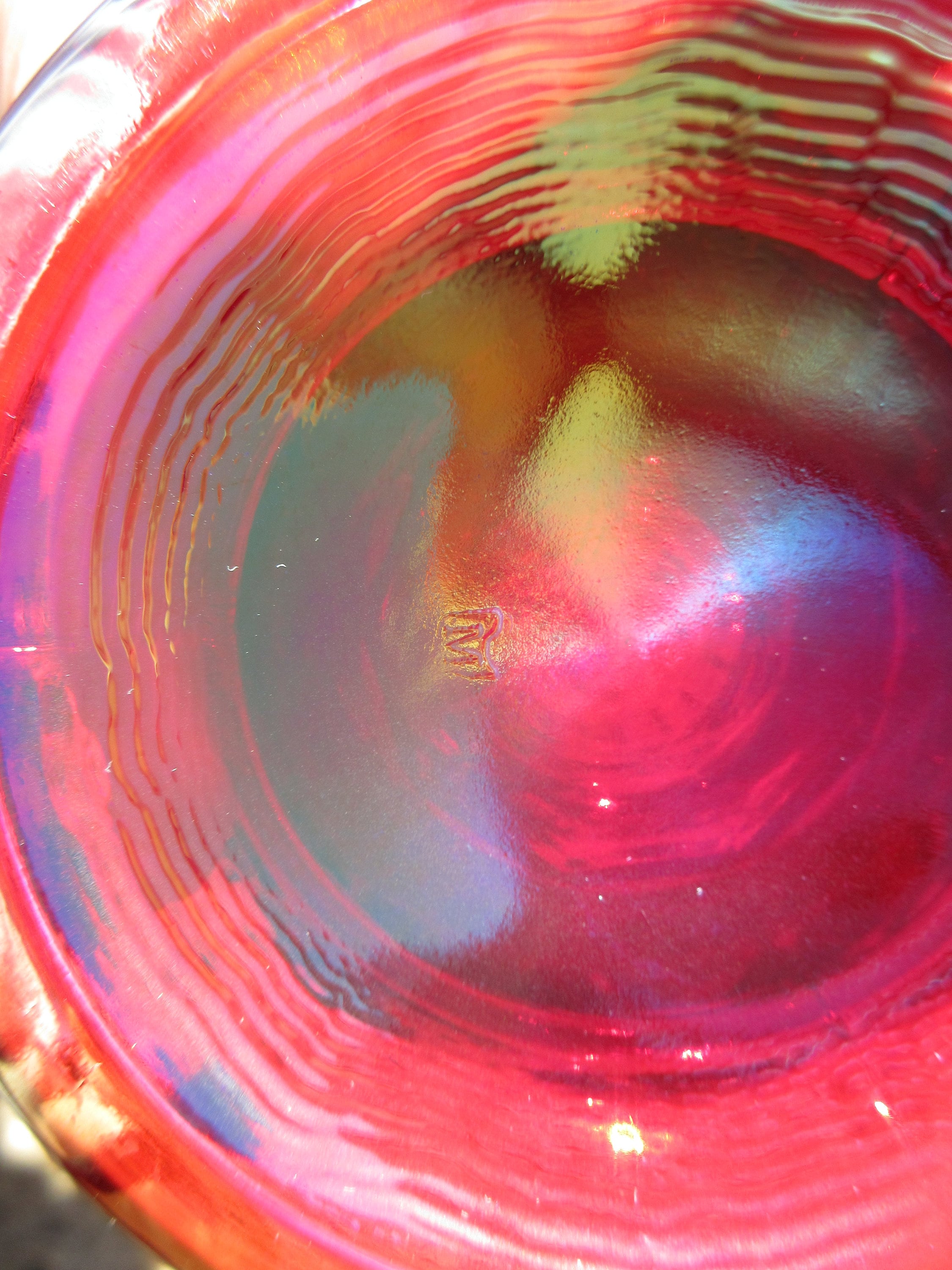 Vintage Mosser eye Winker Red Carnival Glass Pitcher - Etsy