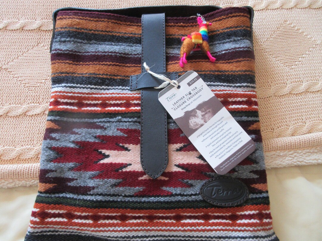 Terra Natural Designs Artisan Leather Slip Tab Closure Crossbody - Etsy