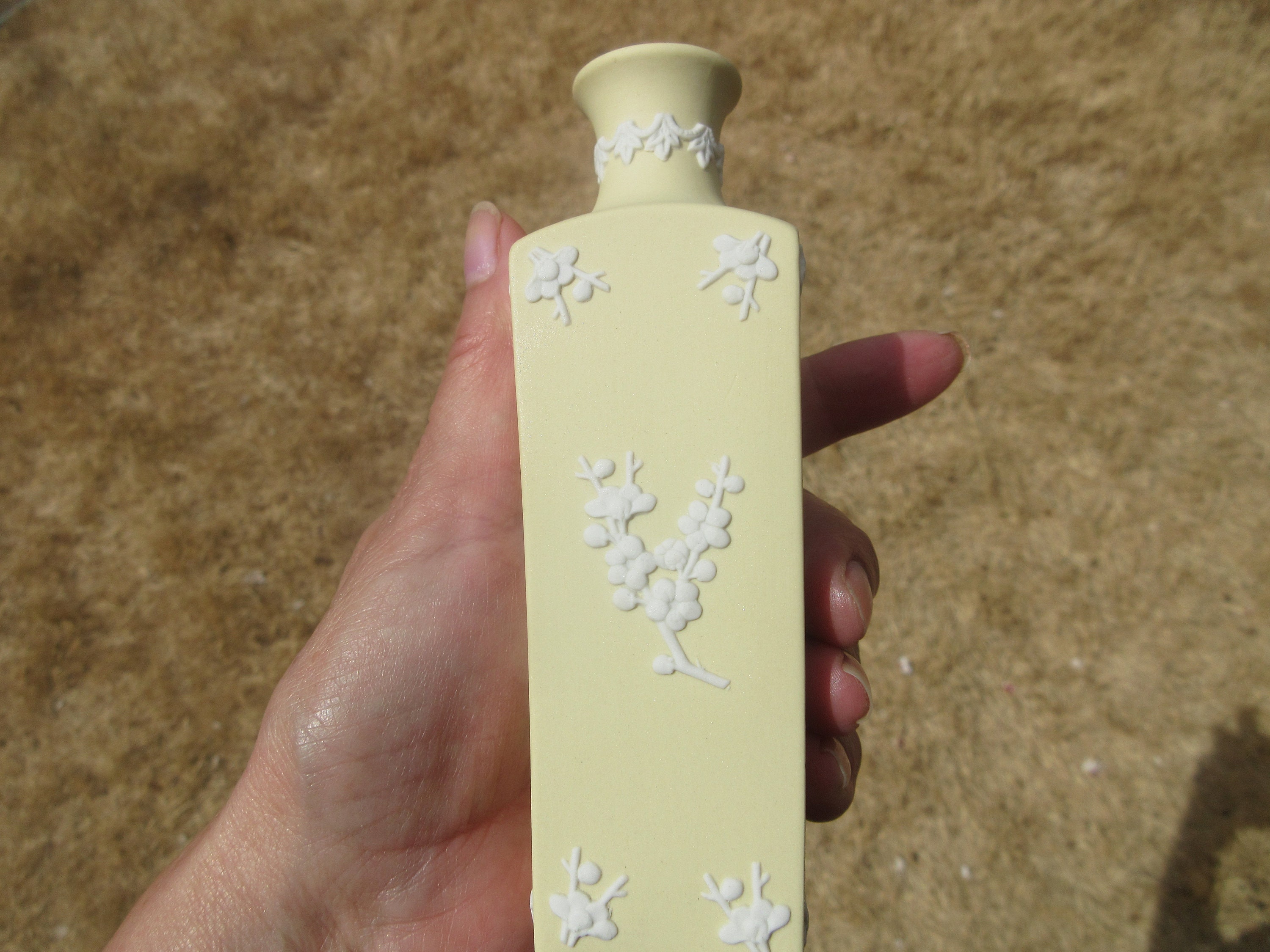 Rare Wedgwood Primrose Yellow Jasper Ware , Prunus Blossoms Pattern - Etsy