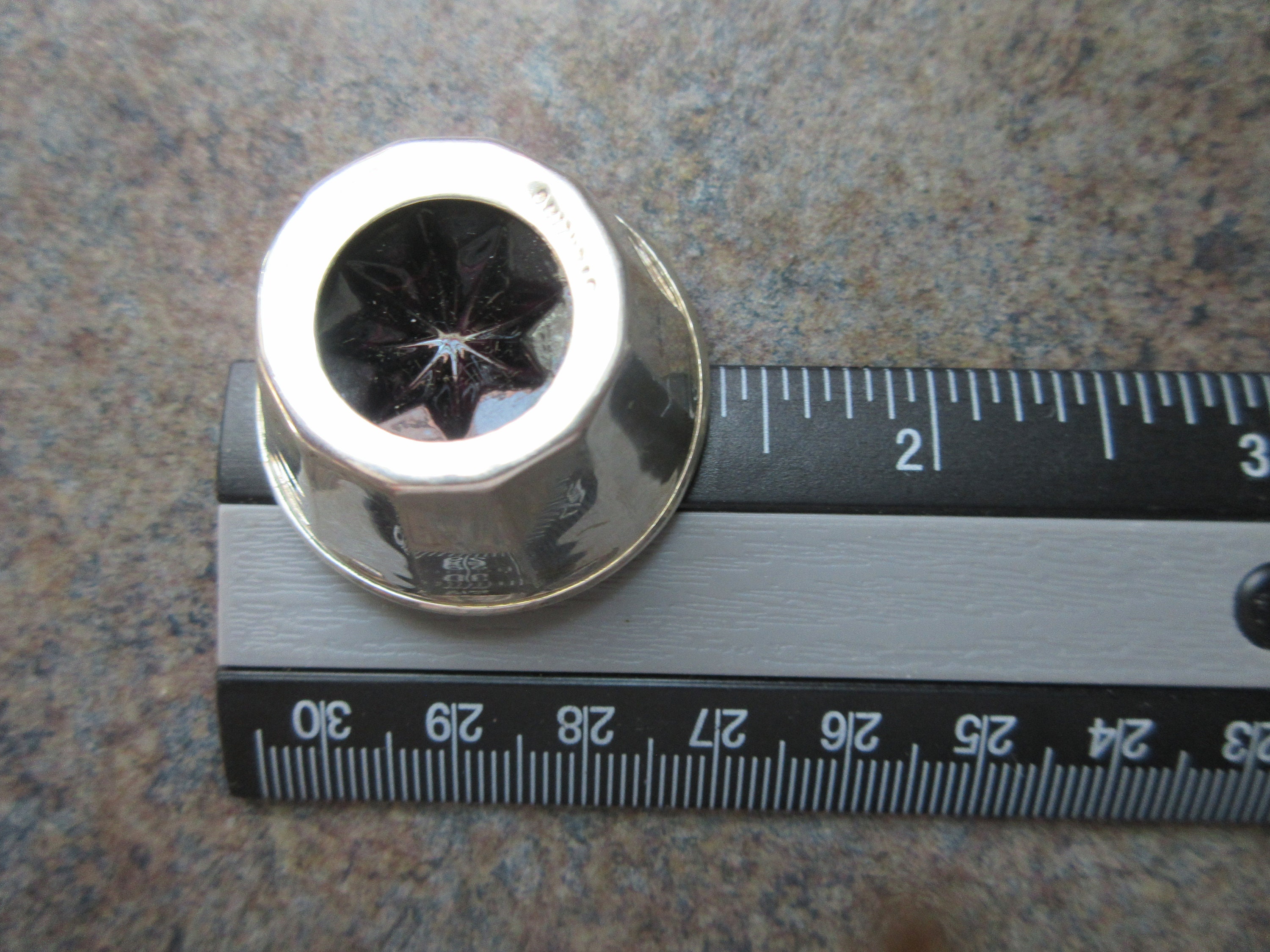 Antique Sterling Silver Salt Cellar W/ Amythyst Glass Inserts - Etsy