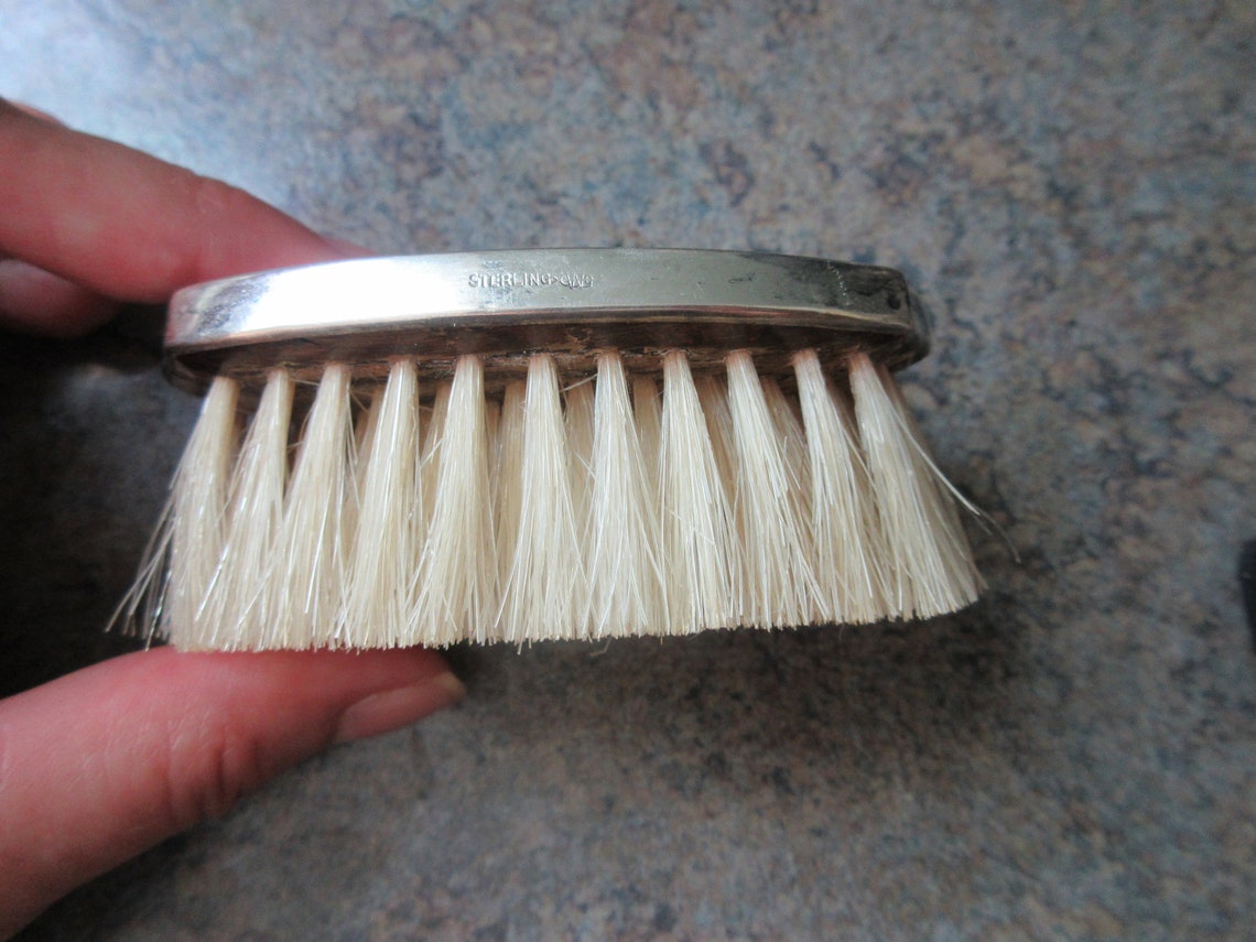 Vintage Sterling Silver Webster Brush - Etsy