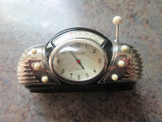 Vintage Retro Tokyo Bay Paperweight Radio Clock - Etsy