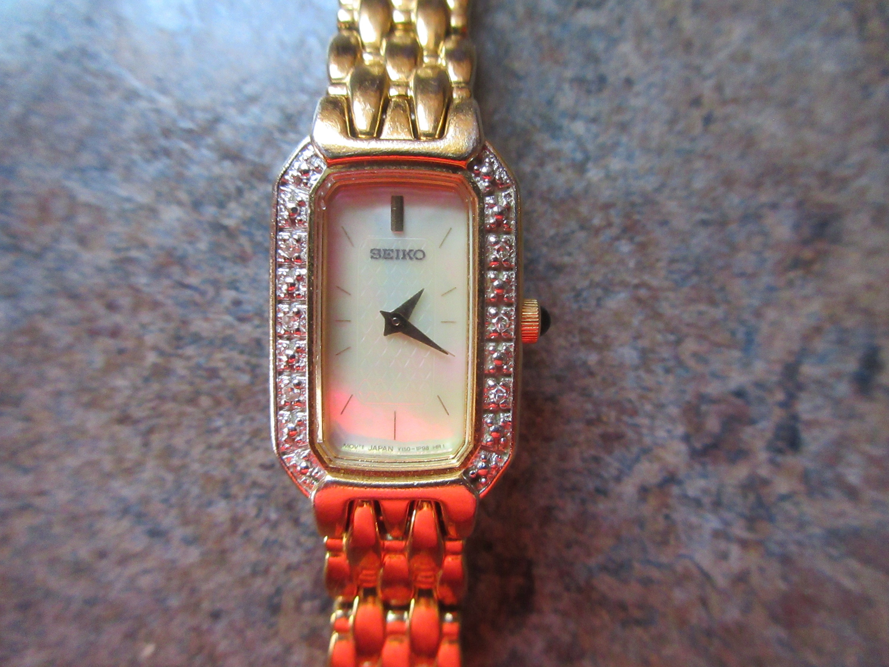 RARE Vintage Seiko 18k Gold Plated/diamond Watch Y150-5N09 - Etsy