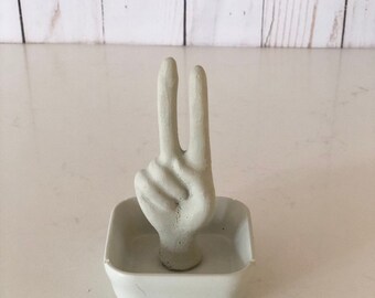 Peace Sign Ring Holder | Etsy