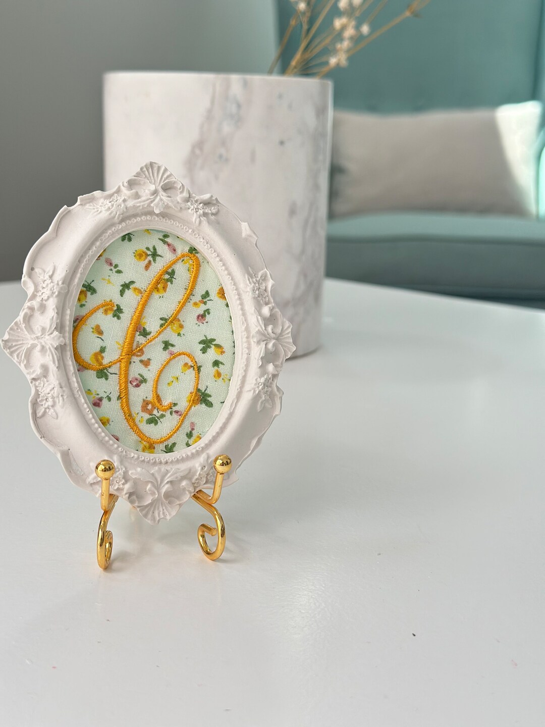 Ornate Mini Framed Letter C With Frame Holder - Etsy