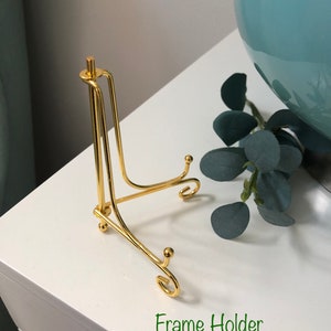 Gold Ornate Mini Frame With Frame Holder - Etsy