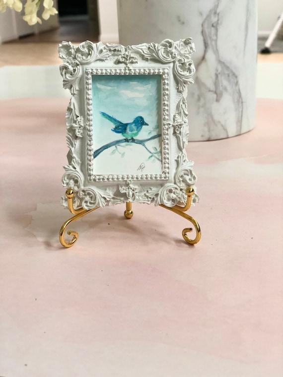 Ornate Mini Frame With Frame Holder - Etsy
