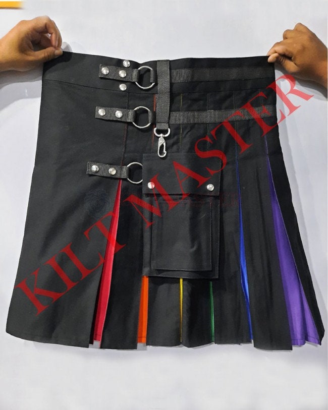 Rainbow Kilt Rainbow Utility Kilt for Sale Rainbow Pride Kilt - Etsy