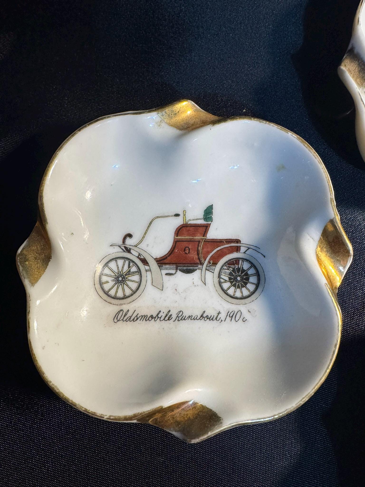 Antique Cars Ceramic Ashtray Set - Etsy