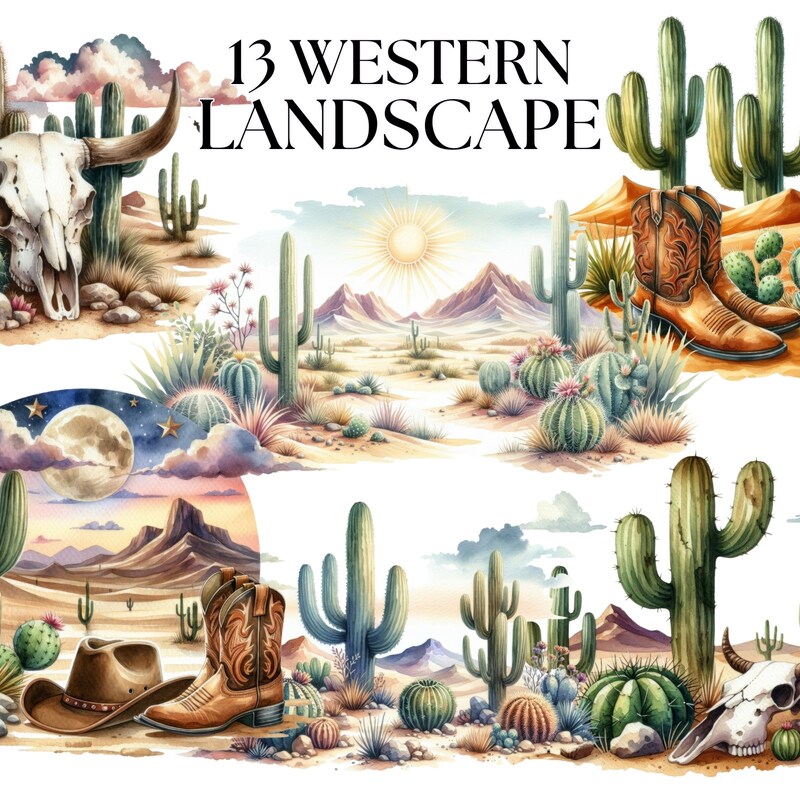 Cactus Watercolor - Etsy