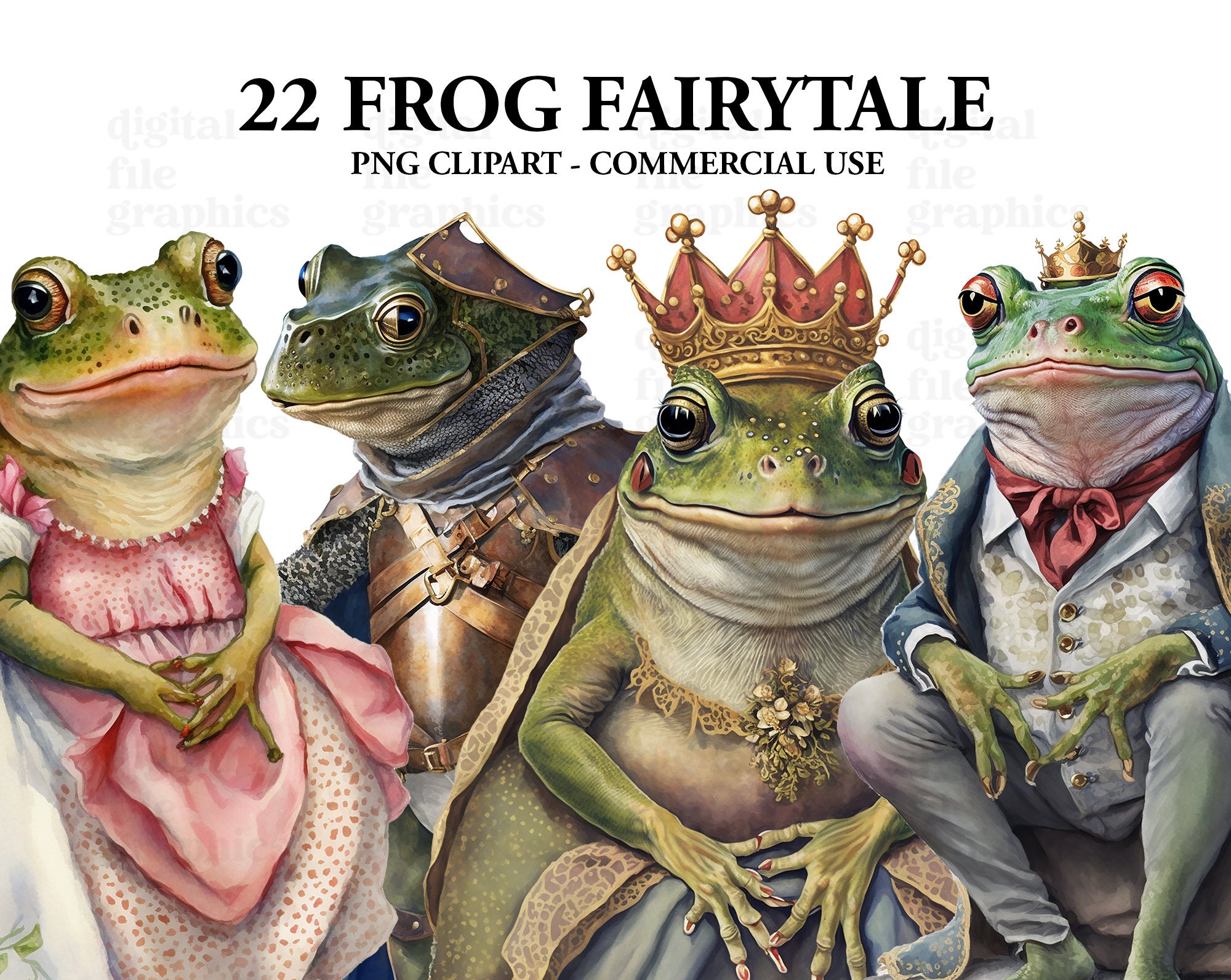 Fairy Tale Frog Clipart