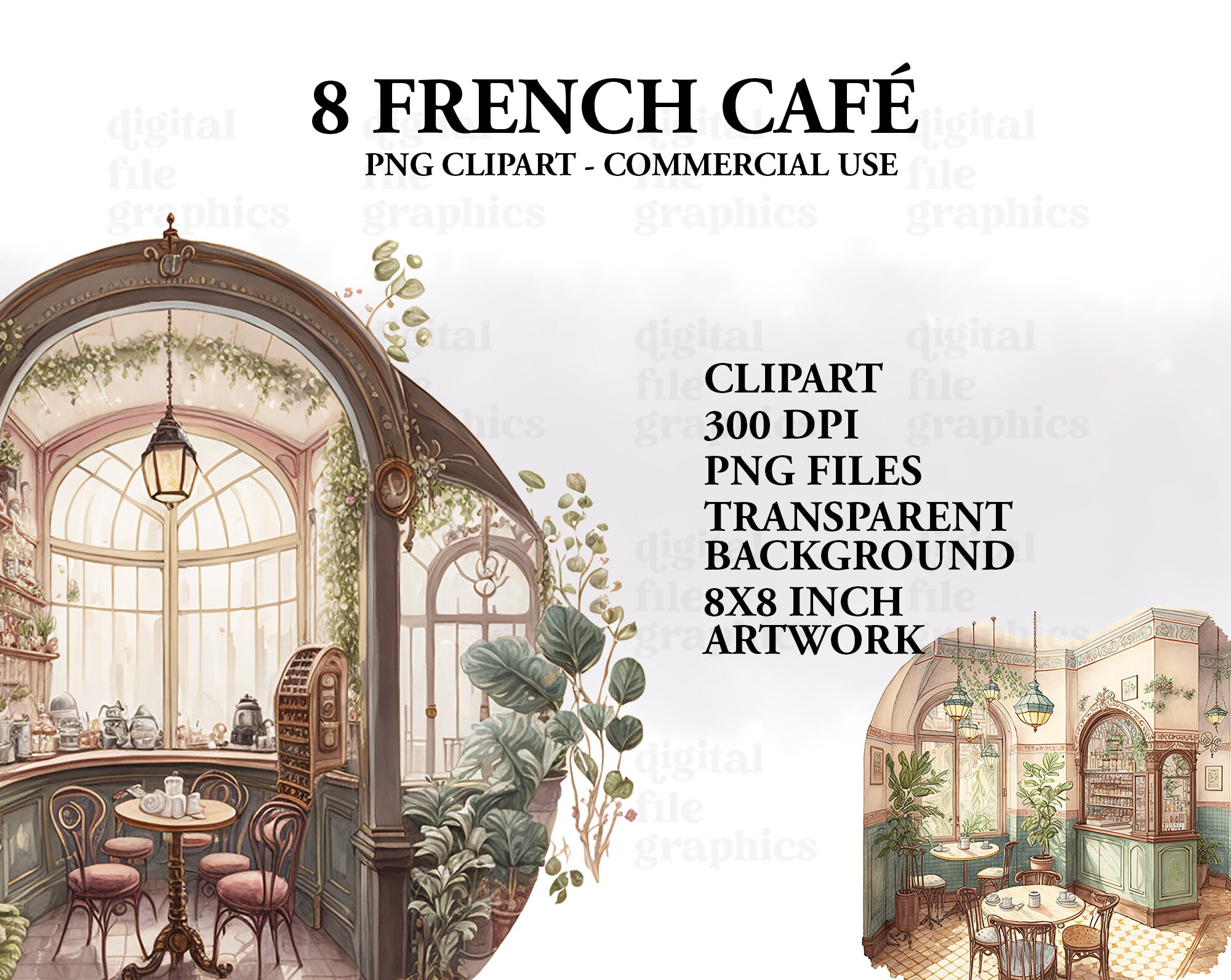 French Cafe Clipart