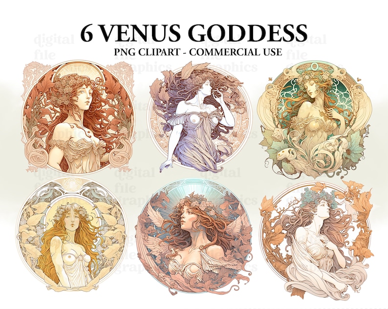 Venus Göttin Clipart Venus png Göttin Kunst Venus Symbol - Etsy.de