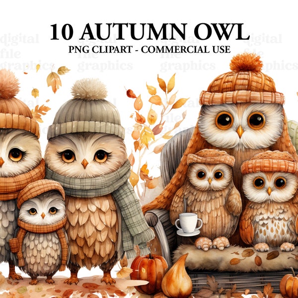 Autumn Owl - Etsy