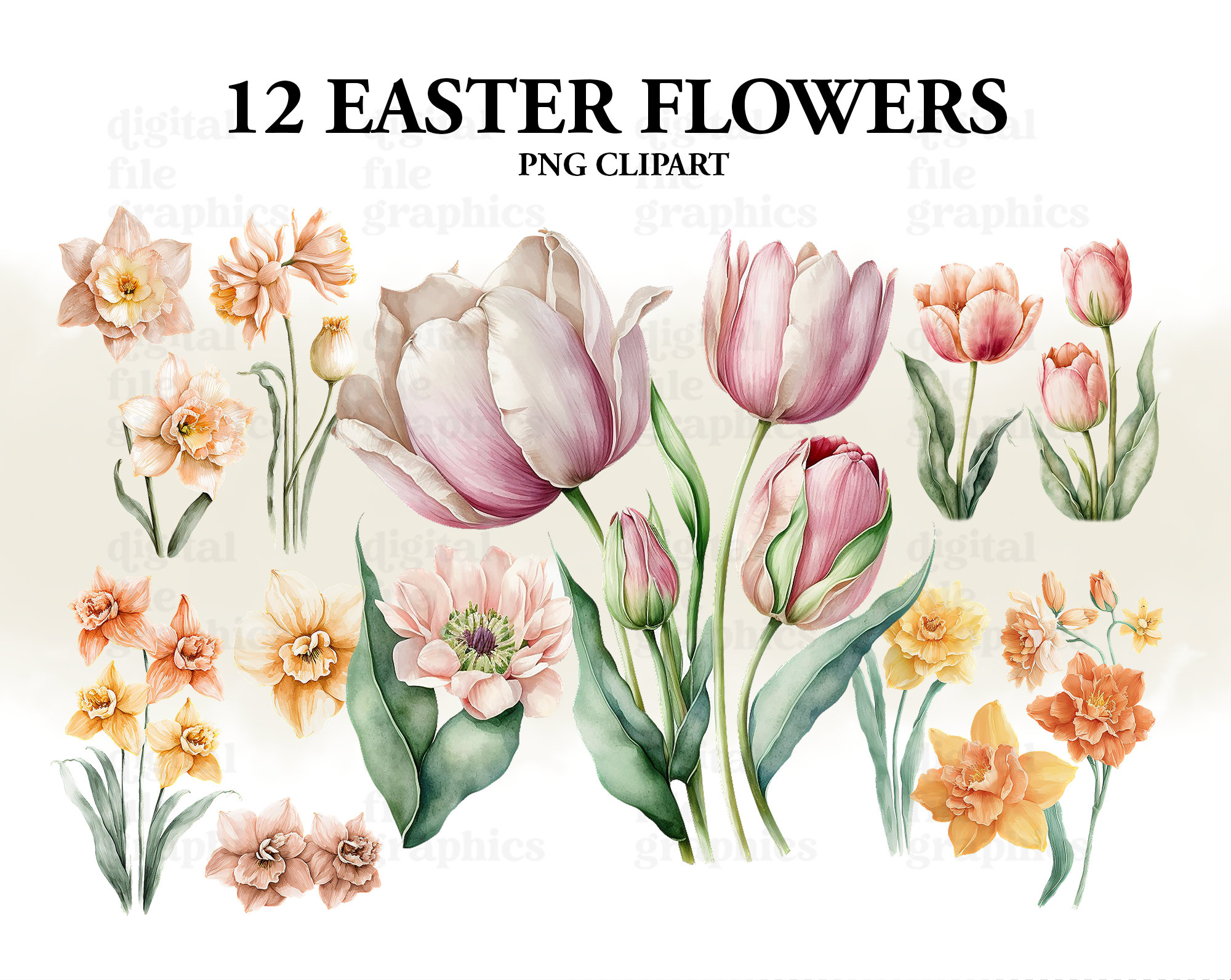 Clipart Of Flowers For Easter