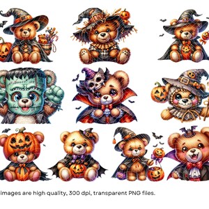 Halloween Teddybear Clipart Clipart, Cartoon Teddybear, Nursery Clipart ...