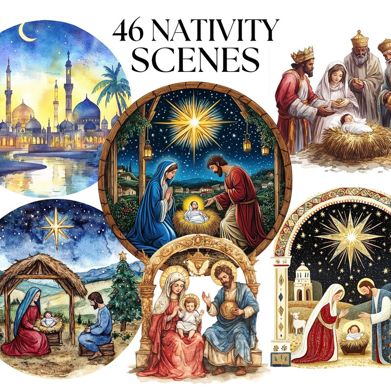 Nativity Clip Art - Etsy