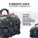 Gothic Briefcase Watercolor Clipart, Briefcase Clipart, Gothic Bundle ...