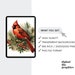 Red Cardinal Watercolor Clipart Winter Birds Png Christmas - Etsy