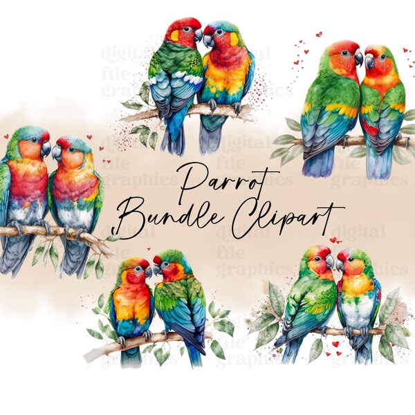 Parrot Watercolor - Etsy