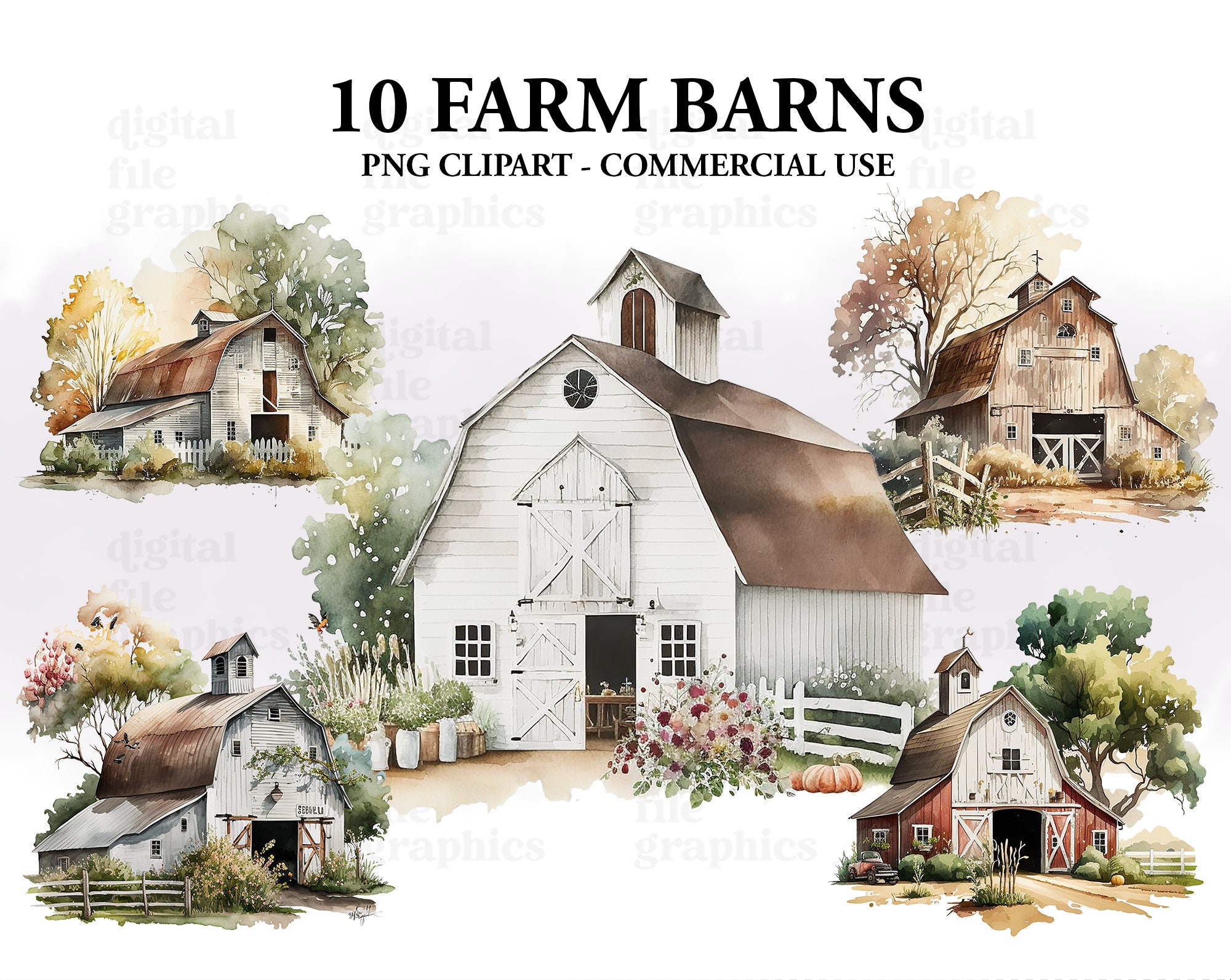 Free Clipart Of A Barn House