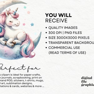 Unicorn Watercolor Clipart Bundle, Rainbow Unicorn Clipart, Pastel ...
