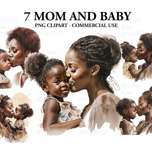 Watercolor Mom Clipart - Etsy Canada